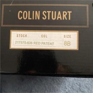 Colin Stuart | Shoes | Nib Colin Stuart Dark Red Patent Heels Size 8 ...